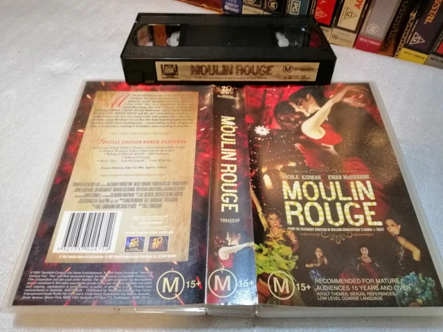 MOULIN ROUGE - 20th Century Fox Issue Nicole Kidman, Ewan McGregor Vhs ...