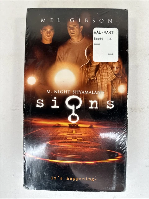 SIGNS (VHS, 2003), Mel Gibson Joaquin Phoenix NEW - Factory Sealed £10. ...