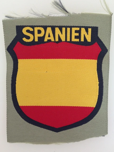 WW2 GERMAN ARMY Spanish Volunteer SPANIEN SLEEVE SHIELD cloth arm patch £5.95 - PicClick UK