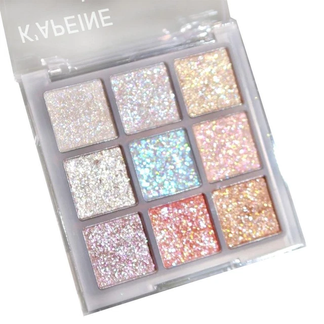 PEARLESCENT FINE GLITTER highlighter dazzling smart eyeshadow palette ...