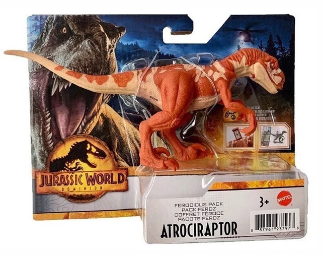 JURASSIC WORLD DOMINION Ferocious Pack Atrociraptor Dinosaur £19.99 ...