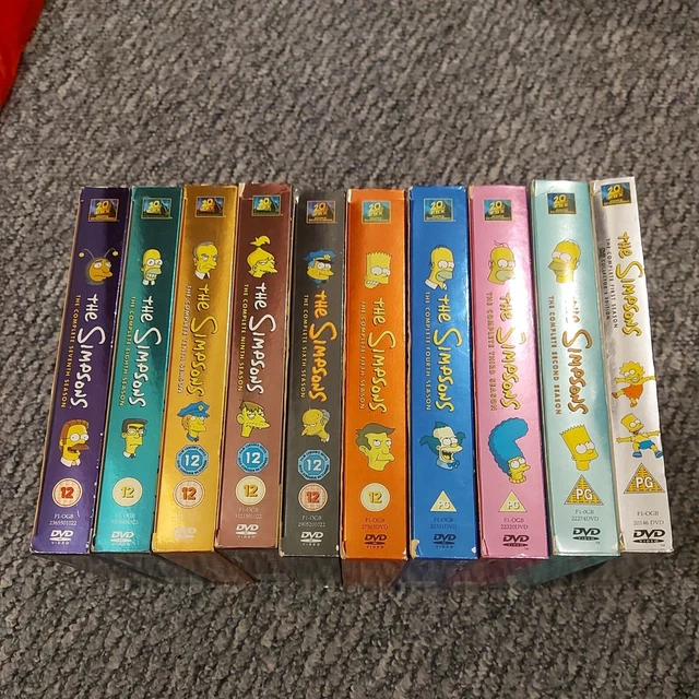 THE SIMPSONS DVD Boxset Bundle Complete Season Series 1-10 Collectors ...