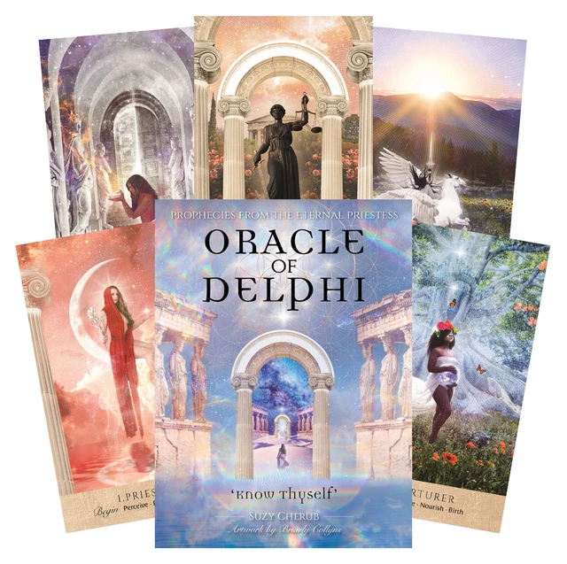 ORACLE OF DELPHI Cards Deck And Leitbuch Blue Angel By Suzy Cherub New ...