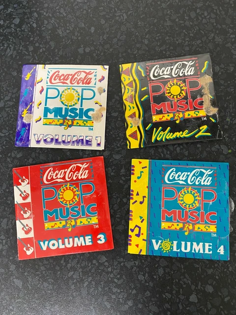 COCA-COLA &POP MUSIC& Mini CD's 1991 - COMPLETE SET of 4 - SEALED ...