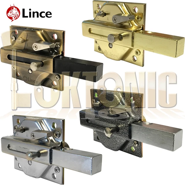 LINCE RIM LOCK Heavy Duty Gate Shed Sliding Bolt Suit 60-70-80-90mm ...