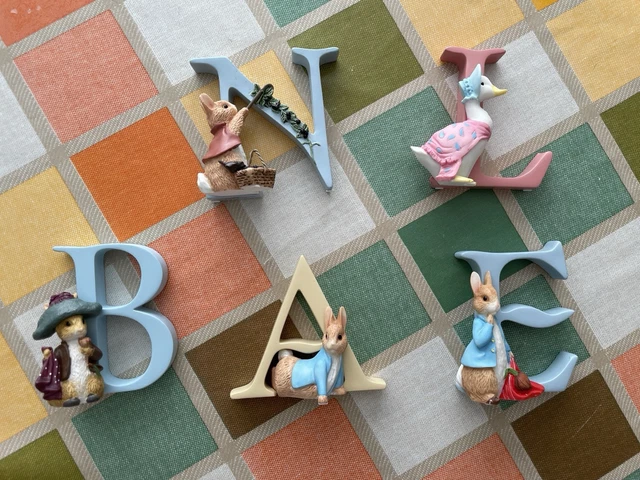 BEATRIX POTTER PETER Rabbit Alphabet Letters A £8.00 - PicClick UK
