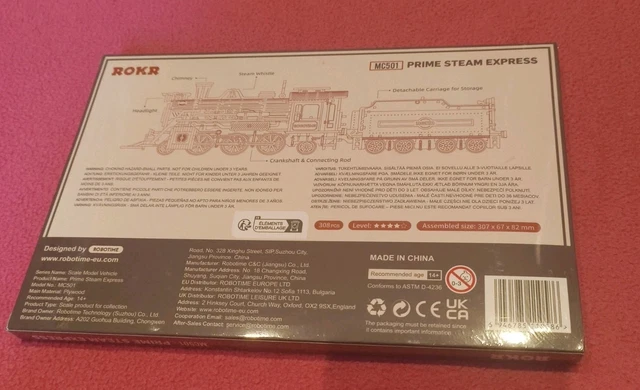 ROKR PRIME STEAM Express Wooden Model Kit MC501 £8.85 - PicClick UK