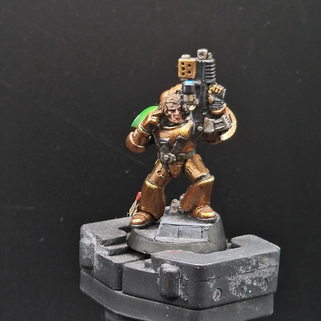 PRO PAINTED WARHAMMER 40k dark angels space marine sergeant workshop £ ...
