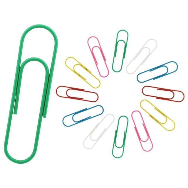 40 PACK 4 Inch / 100mm Paper Clips Mega Large Size, Jumbo Colored Paper ...