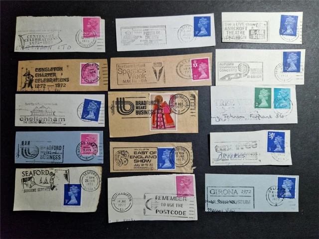 GB, 1972, 15 Different Slogans, Slogan Postmark Cancels #W149 £0.99 ...