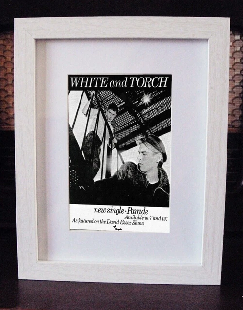 WHITE & TORCH+PARADE+FRAMED Original Music Press Ad Poster+1982 £25.00 ...