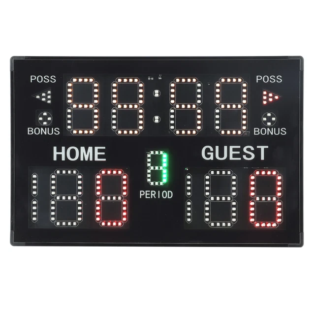11 POSITION BASKETBALL Scoreboard Battery Powered LED Digital ...