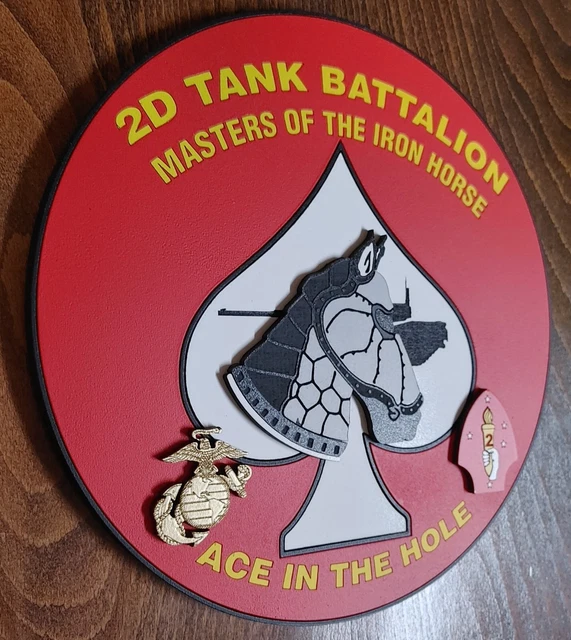 8& USMC 2D Tank Battalion Plaque $40.00 - PicClick