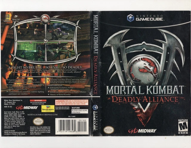 MORTAL KOMBAT DEADLY Alliance Replacement Cover-Art $17.99 - PicClick CA