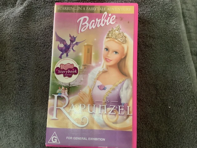 BARBIE AS RAPUNZEL VHS PAL 84 Min Rated G Mattel & Universal $22.33 ...