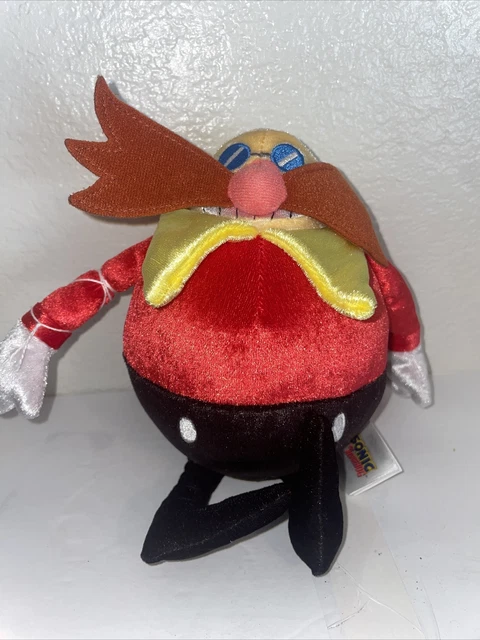 TOMY 25TH ANNIVERSARY Sonic The Hedgehog Eggman Plush 8” Factory Reject ...