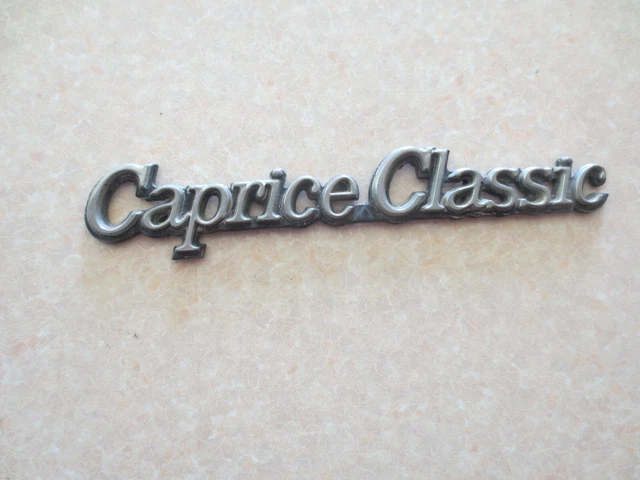 CHEVROLET CAPRICE CLASSIC car plastic badge // emblem -- --- $35.00 ...