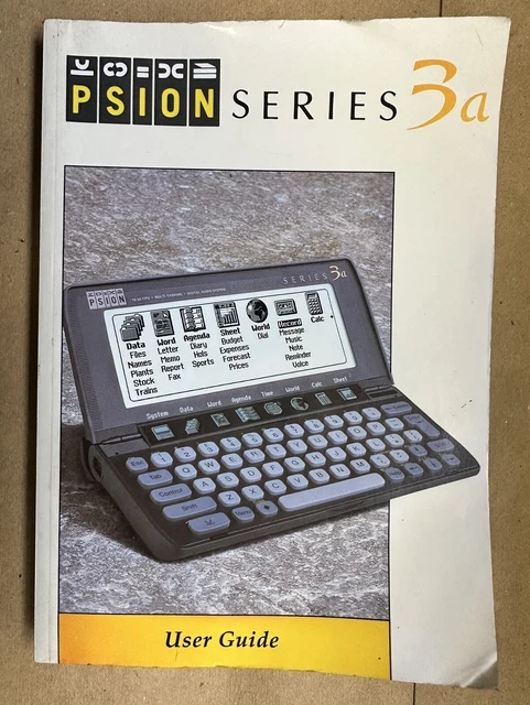 ORIGINAL PSION SERIES 3a User Guide / Manual. Very Good Condition ...