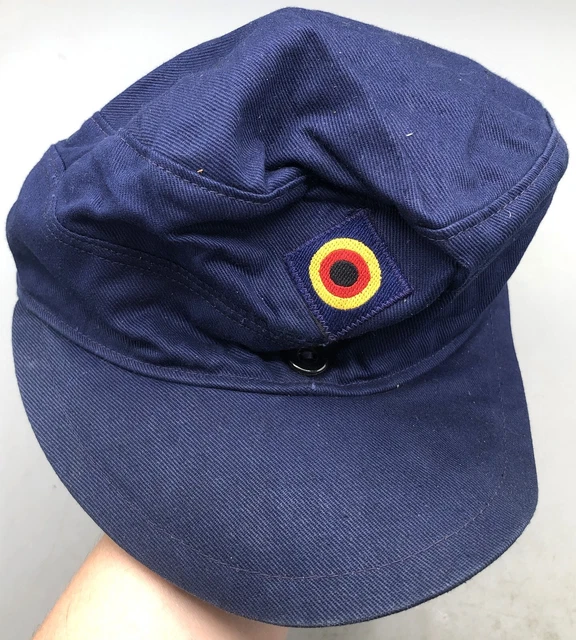 VINTAGE BUNDESWEHR WEST German Army Blue Field Cap Hat Size 57 Cold War ...