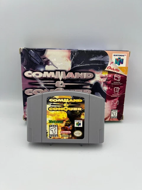 COMMAND AND CONQUER (Nintendo 64, 1999) Game and Box Tested $44.99 ...