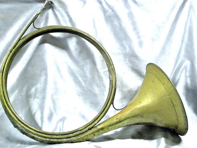 ANCIEN COR TROMPE De Chasse Francois Perinet Instrument Musique A Vent ...