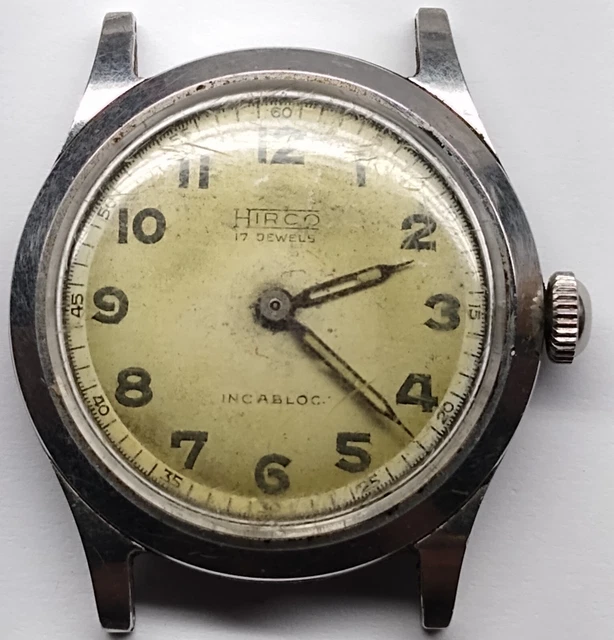 OROLOGIO MILITARE VINTAGE 1940 SECONDA GUERRA MONDIALE HIRCO A. HIRSCH ...