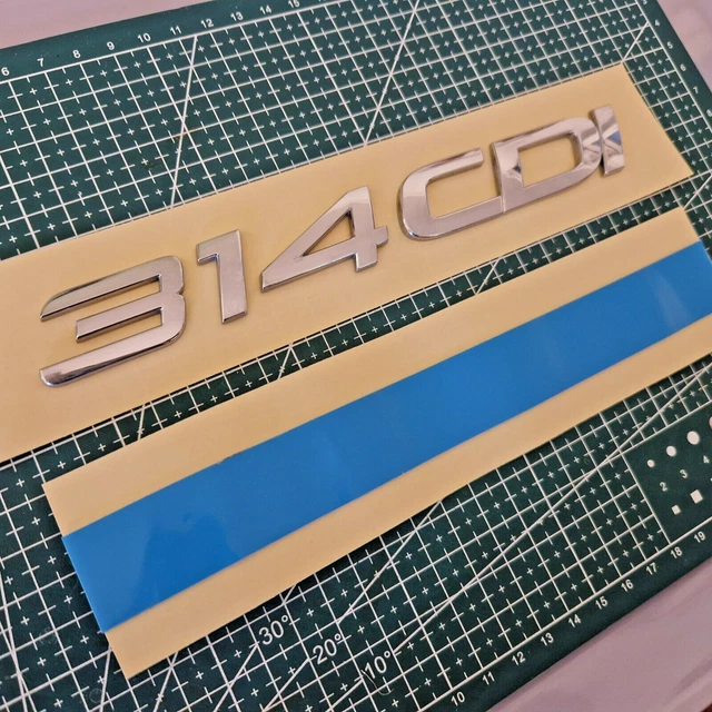 GENUINE MERCEDES SPRINTER 314 Cdi Rear Door Badge Logo Kit Chrome ...