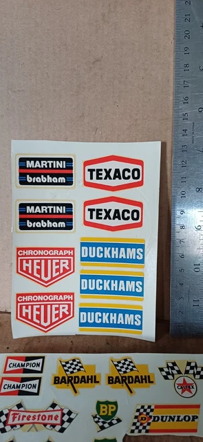 VINTAGE MODEL RACE Car Decals Job Lot Read Description R/C Slot Cars ...