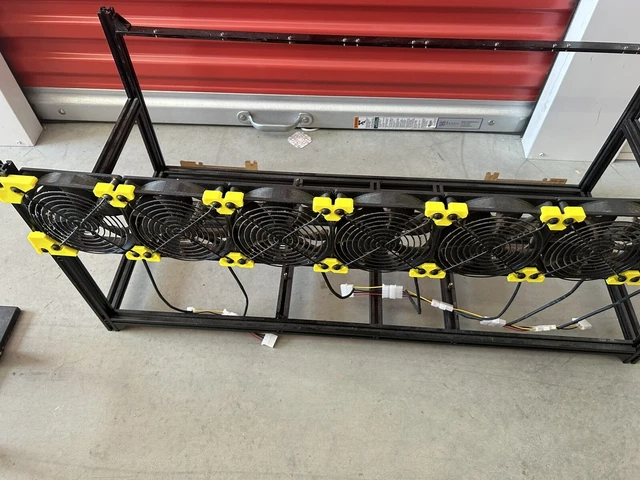 6/8/12 GPU MINERS Open Air Mining Rig ETC Minercase Computer Frame NEW ...