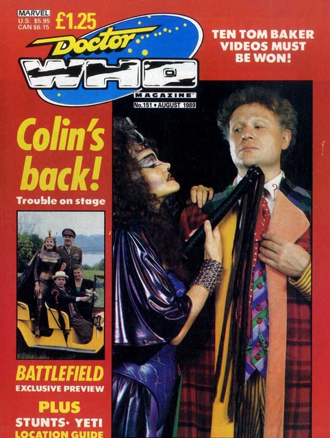 DOCTOR WHO MAGAZINE #151 Colin Baker. Battlefield. Derek Ware. Terry ...