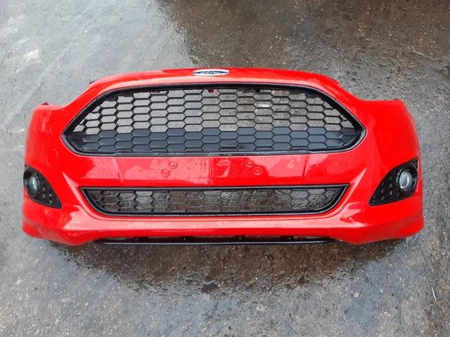 FORD FIESTA ST-LINE Mk7.5 Complete Front Bumper With Fogs Grills Red # ...