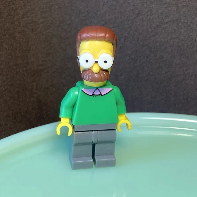 LEGO THE SIMPSONS NED FLANDERS Minifigure Toy 2" Mini Figure Series 1 ...