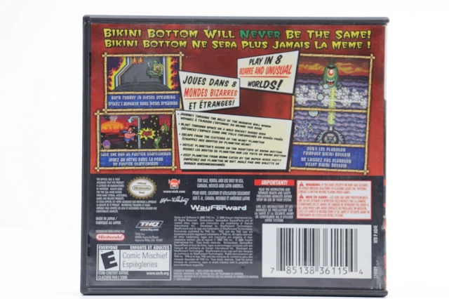 SPONGEBOB SQUAREPANTS: CREATURE from the Krusty Krab Nintendo DS (THQ ...