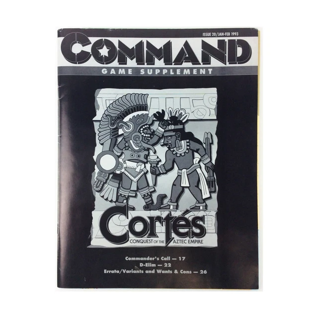 XTR COMMAND MAGAZINE Game Only Cortes - Conquest of the Aztec Empire ...