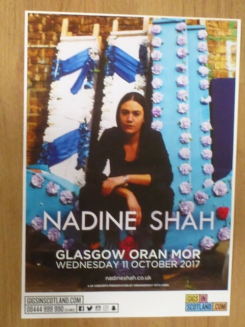 NADINE SHAH CONCERT poster - Glasgow 2017 live music show tour - gig ...