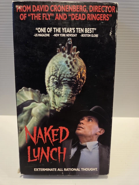 NAKED LUNCH (1991) VHS TAPE Horror/Cult FOX VIDEO David Cronenberg £21. ...