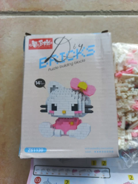 HELLO KITTY CONSTRUCTION figurine brick blocs mini nano brick 405 ...