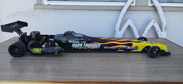 RARE MEGATECH MTC7810 NITRO DARK THUNDER TOP-FUEL DRAGSTER RC Drag Car ...