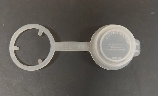 TUPPERWARE KEEP-KAP LID Soda Pop Water Bottle Cap #198 Lot of 3 Free ...