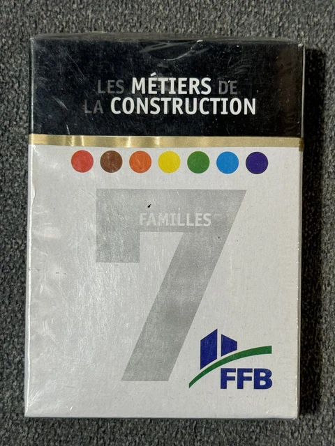 JEU DE CARTES Vintage, les métiers de la construction 7 Familles, neuf ...