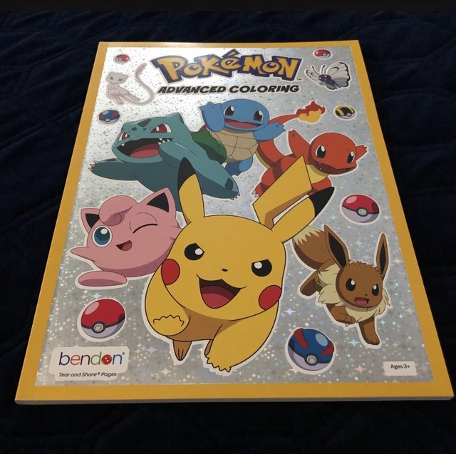 POKÉMON COLORING BOOK Bendon Brand New Uncolored Tear & Share EUR 12,10 ...