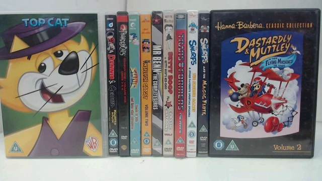 DVD BUNDLE 11 Classic Cartoons Betty Boop, Thundercats, Top Cat, Smurfs ...