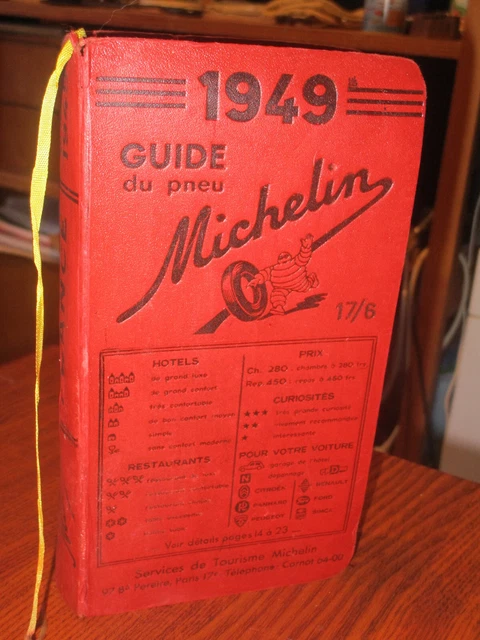 GUIDE ROUGE MICHELIN 1949 proche du neuf EUR 195,00 - PicClick FR