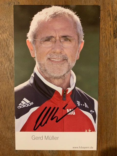 GERD MÜLLER AUTOGRAMM FC Bayern München DFB WM 74 Bundesliga USA ...
