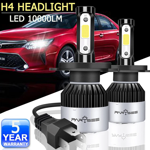 PAIR H4 9003 HB2 LED Headlight Bulb Light Hi/Lo Beam Kit 6500K HID White Beam £14.69 - PicClick UK