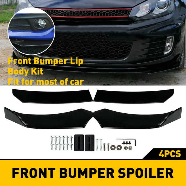 UNIVERSAL CAR FRONT Bumper Splitter Chin Protector Lip Body Spoiler ...