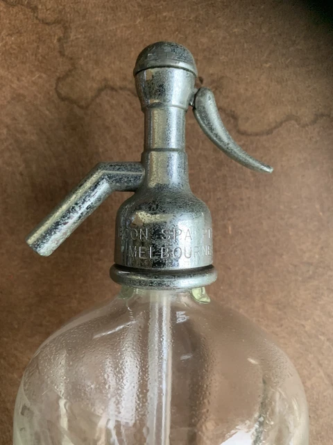 VINTAGE BOON SPA PTY LTD Melbourne Soda Syphon Glass Bottle $19.95 ...