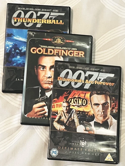 JAMES BOND 007 DVD BUNDLE Sean Connery £5.44 - PicClick UK