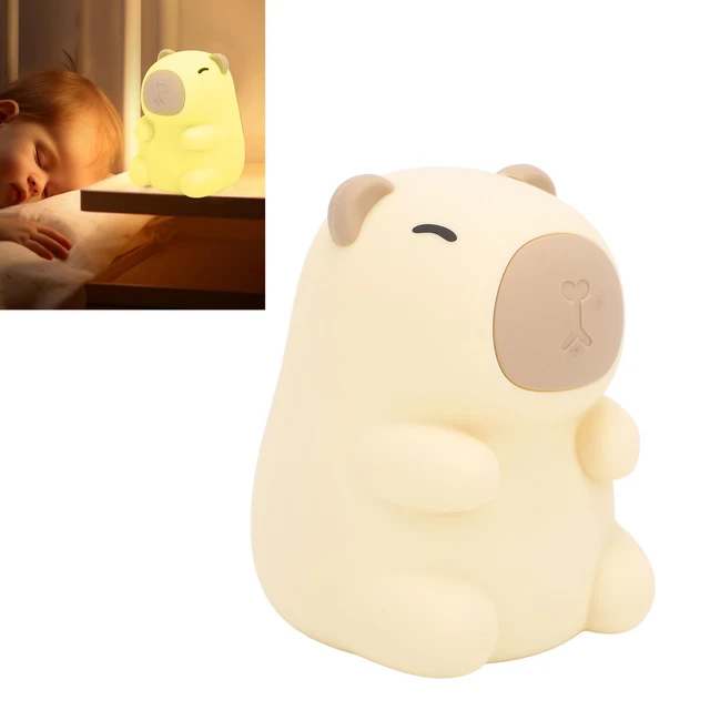 CAPYBARA NIGHT LIGHT Color Changing For Kids Rechargeable Rgb Animal ...