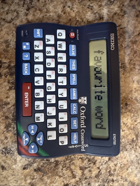 SEIKO ER3700 OXFORD Crossword Solver Thesaurus Spell Checker Anagram £ ...